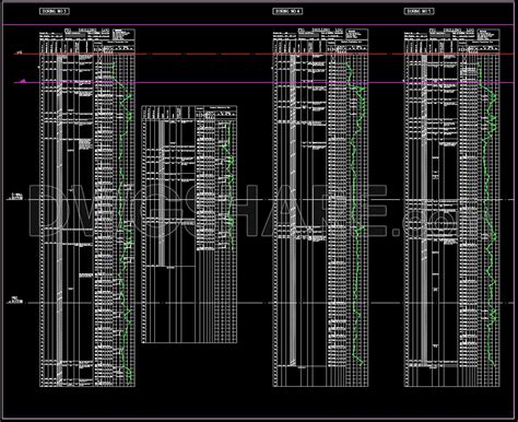 CAD Drawing Of Boring Log Template Free Download
