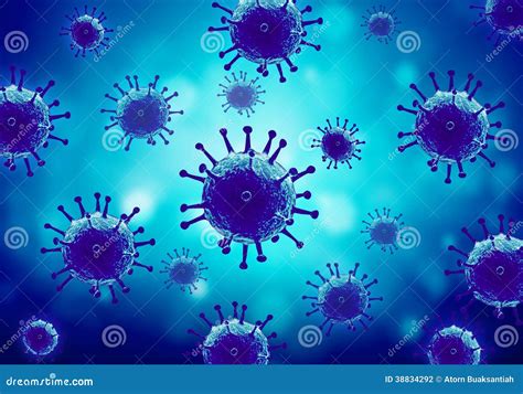 Micro Bacteria Spheres Stock Illustration Illustration Of