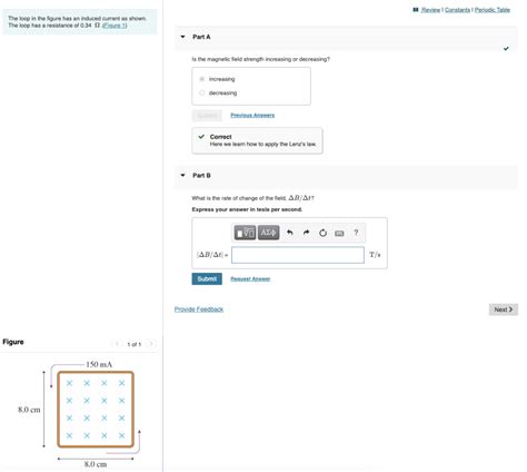 Solved Review Constants Periodic Table The Loop In The