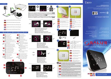 Salus It500 Quick Guide Internet Thermostat Installation And