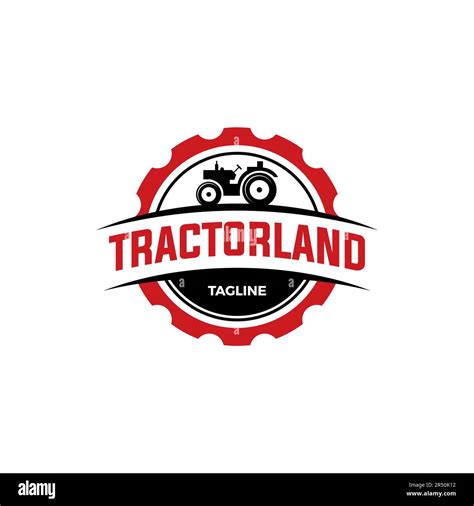 Tractor Logo Emblem Vintage Tractorland Logo Design Stock Vector Image And Art Alamy