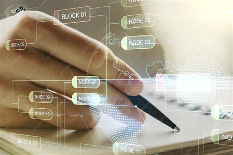 Premium Photo Abstract Creative Coding Concept With World Map And Man Hand Writing In Notebook