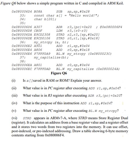 Solved Figure Q Below Shows A Simple Program Written In C Chegg Com