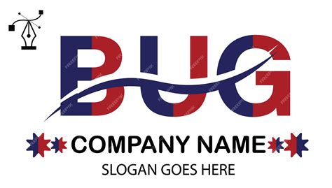 Premium Vector Bug Letter Logo