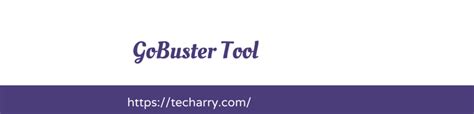 Gobuster Tool In Kali Linux A Comprehensive Guide TechArry