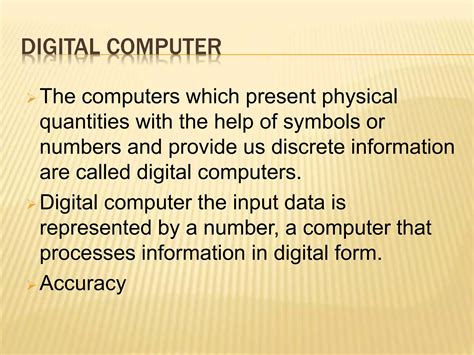 Analog Computers Digital Computers And Hybrid Computers Pptx