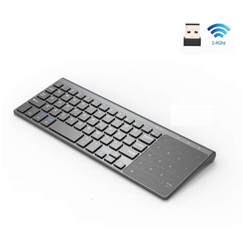 slim 2 4g wireless keyboard with touchpad mouse number numeric usb