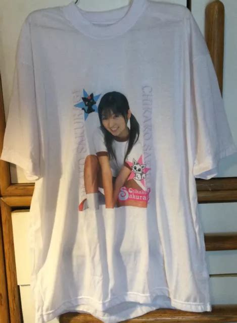 Nos Vintage Chikako Sakuragi Japanese Gravure Idol T Shirt L Sexy Anime