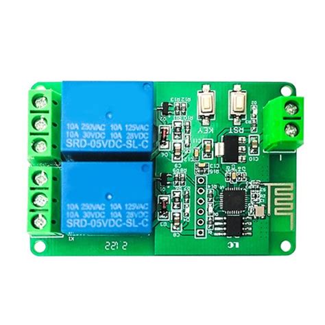 ESP V Dual Channel WiFi Relay Module Internet Of Things Smart Home Remote Control Switch