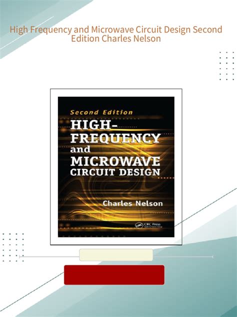 Complete Download High Frequency And Microwave Circuit Design Second Edition Charles Nelson Pdf