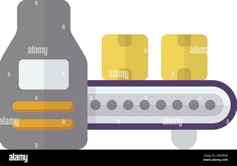 Assembly Line In Floor Conveyor Stock Vector Images Alamy