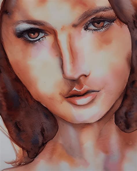 Watercolor Front Facing Woman · Creative Fabrica