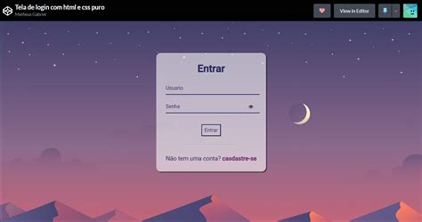 Github Matheusnormandyteladelogin Uma Tela De Login Simples Cujo O Intuito é Treinar Meus
