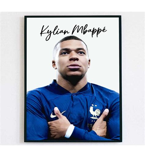 Mbappe Poster Instant Download Kylian Mbappe World Cup Inspire Uplift