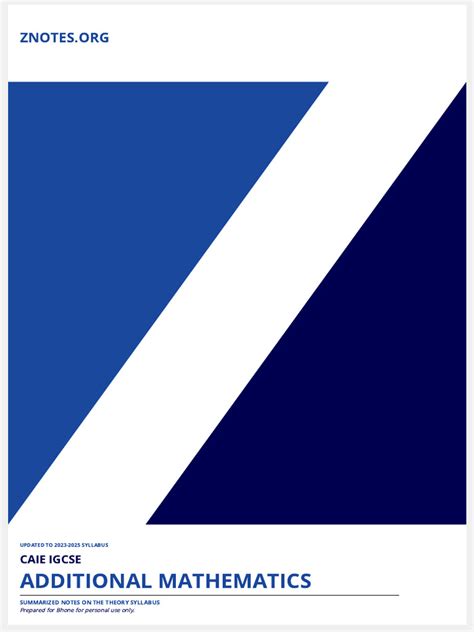 Caie Igcse Additional Mathematics Theory Pdf Factorization Function Mathematics