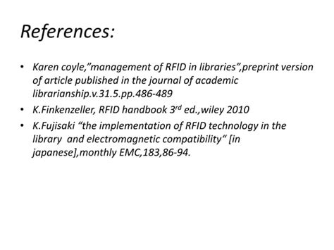 Rfid Based Library Management System Pptx