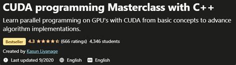 使用 C 的 Cuda 编程大师班 Cuda Programming Masterclass With C Postcode