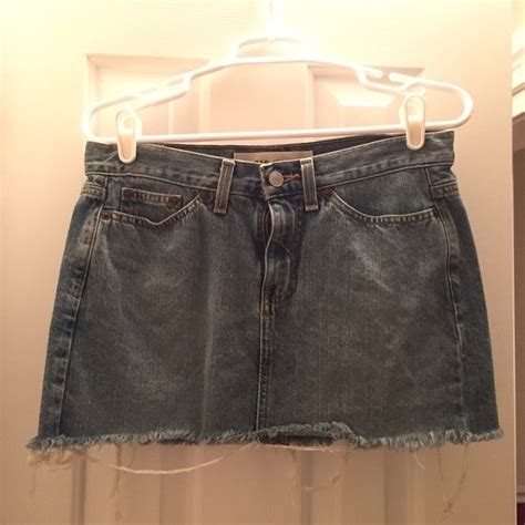 Cutoff Denim Skirt Denim Skirt Fashion Gap Skirt