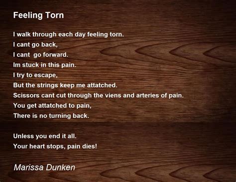 Poems About Being Torn The Tilt Torn Away From The Seasons Poems