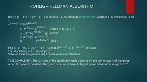 Discrete Logarithm Problem Pptx
