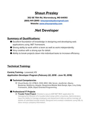 ProfessionalResume PDF