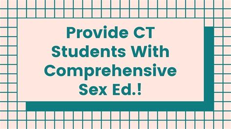 Petition · Make Comprehensive Sex Education Mandatory In Connecticut