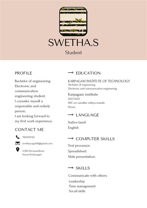 Swetha S On Linkedin My Profile