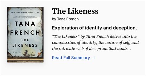 The Likeness By Tana French Summary Audio Analysis Faq