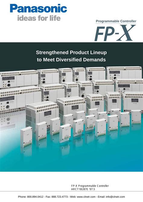 PDF Panasonic FP X Programmable Controllers Files Clrwtr Com Easily Shared Among Up To