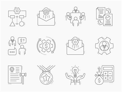 80 Project Management Icon Set Flat Icons