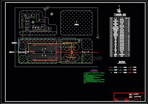 污水处理厂区平面布置cad图纸设计 机械5