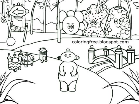 Haahoos In The Night Garden Colouring Pages