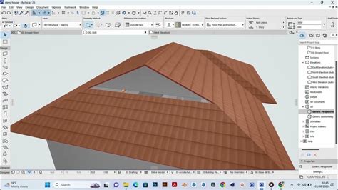 Archicad Tutorial Modern Roof Design Youtube