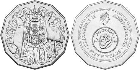 Coins And Australia Fifty Cent 2016 Australian Decimal Coins Price Guide And Values