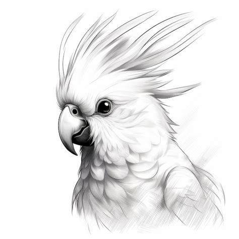 Premium Ai Image Aggressive Digital Illustrations Of Cockatiel Portraits On Tumblr