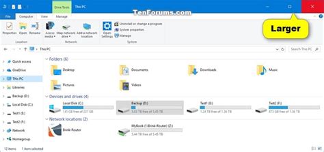 Change Size Of Caption Buttons In Windows Tutorials