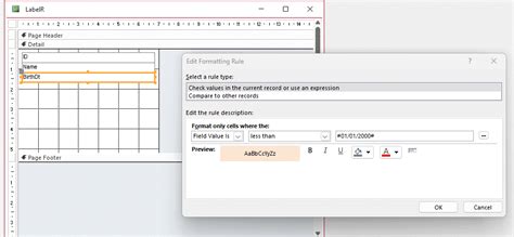 Conditional Formatting Microsoft Access Forum Computer Learning Zone