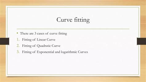Curve Fitting Of Exponential Curve Pptx