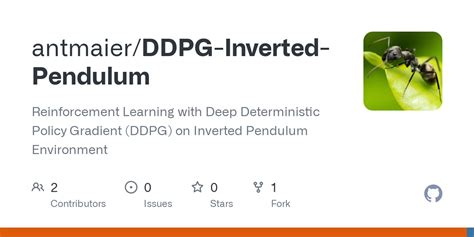 Github Antmaierddpg Inverted Pendulum Reinforcement Learning With