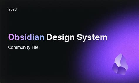 Obsidian Design System Figma