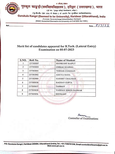 B Tech Lateral Entry Pdf