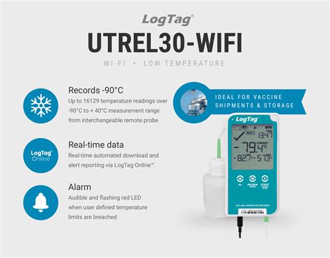 LogTag UTREL WiFi Low Temperature Vaccine Data Logger Loggershop