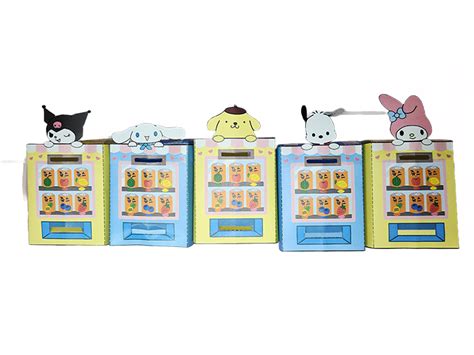 [룡룡쌤] 산리오 음료수 자판기 만들기 무료도안 Diy Drink Sanrio Vending Machine Free Printable 네이버 블로그