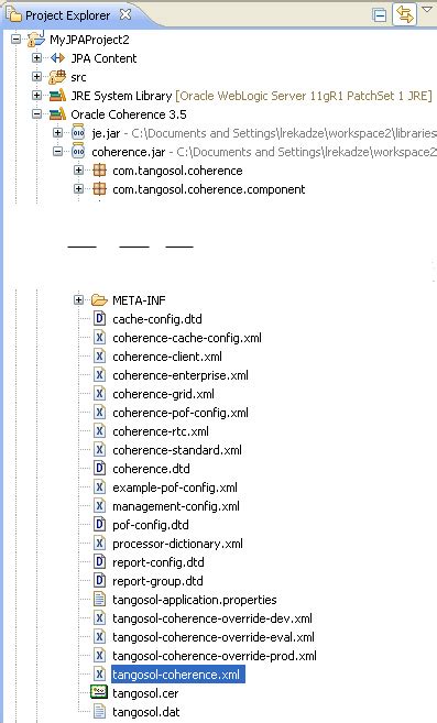 coherence tooling configuring projects for coherence