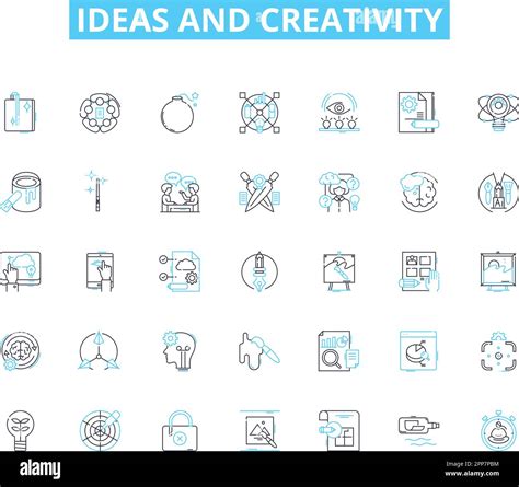 Ideas And Creativity Linear Icons Set Ingenuity Innovation