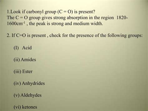 Ir Interpretation And Sample Handling Pptx Chemistry Science