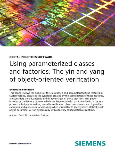 Using 20 Classes 20 Factories 20 The 20 And 20 Of 20 Verification Pdf