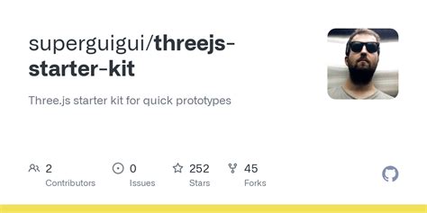 Github Superguiguithreejs Starter Kit Threejs Starter Kit For Quick Prototypes