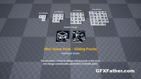 Unreal Engine Mini Game Pack Sliding Puzzle GFXFather
