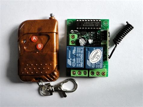 12VDC 2 Channel Wireless RF Remote Control Switch Module Receiver And Transmitter 315MHz 433MHz